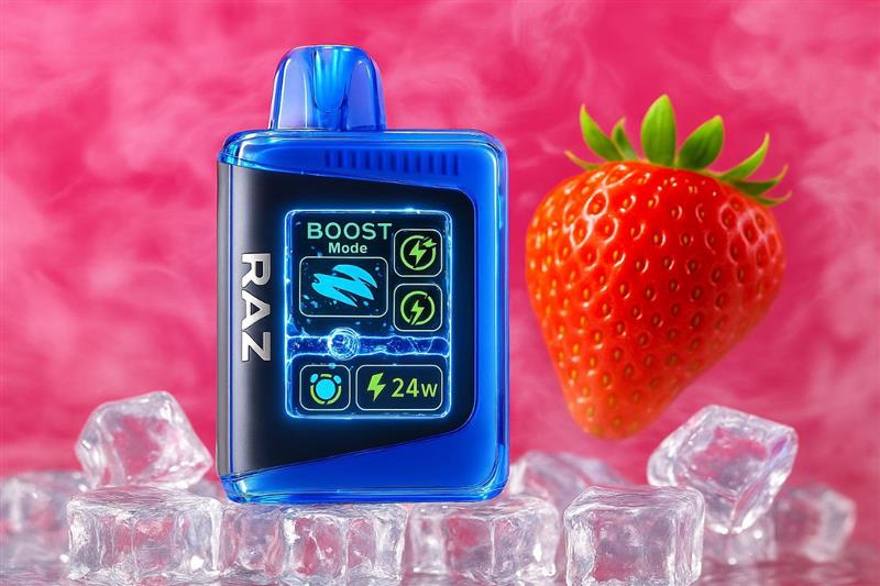 Frozen Juicy Strawberry RAZ Vape | Sweet & Icy Flavor
