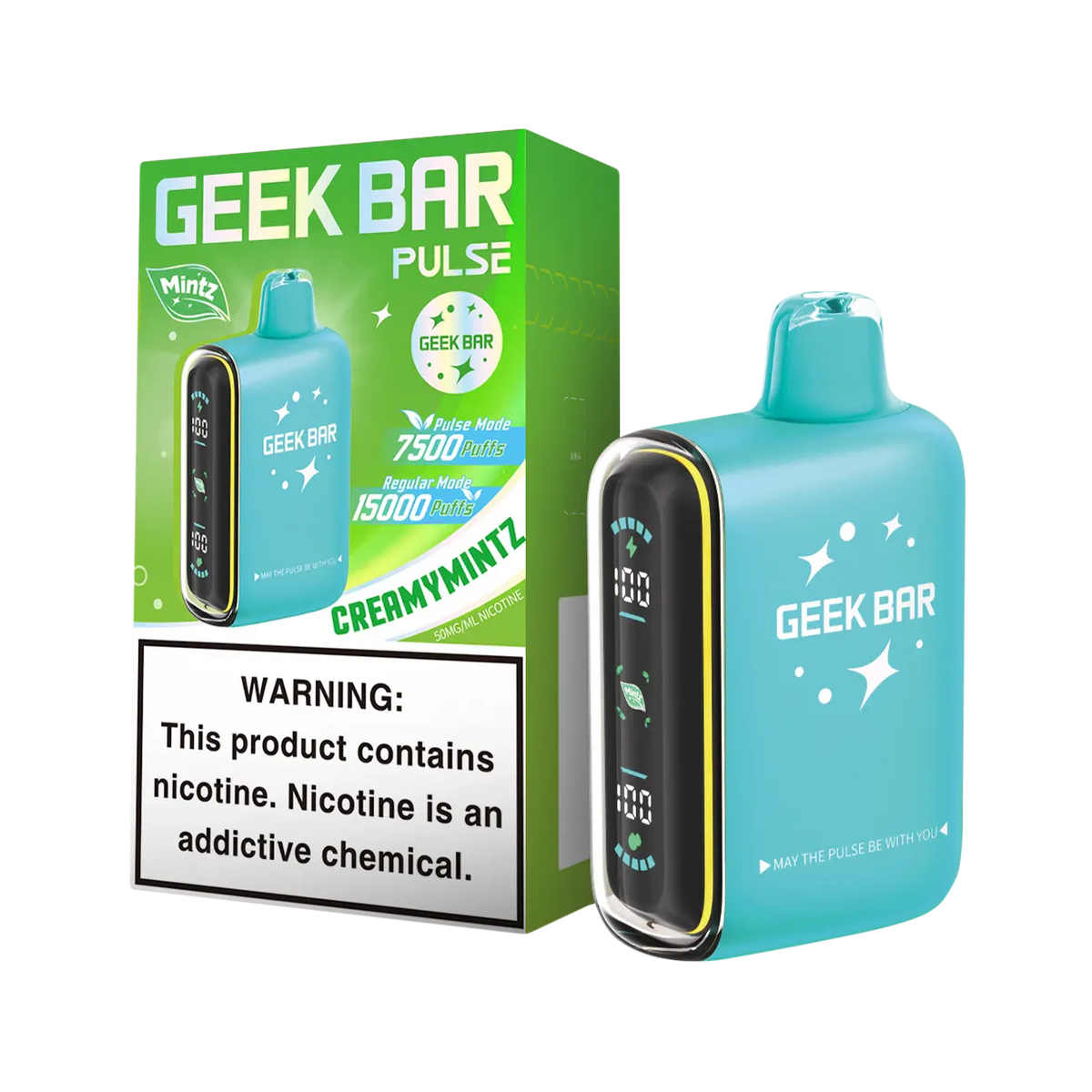 CreamyMintz Geek Bar Pulse 15000 | Menthol Vape – Geek Bar